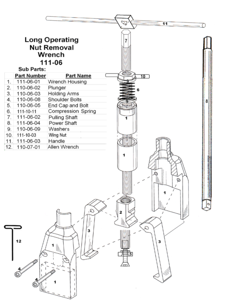 Valve Nut Rx System, In-Place Operating Nut Replacement Tool